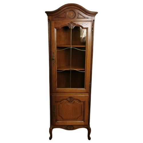 Bekijk Vintage Queen Ann Hoek Kast, Vitrinekast, Buffetkast op Reliving