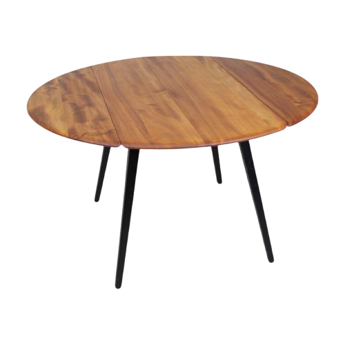 Bekijk Vintage Design Eettafel Rond, Ovaal - Ercol, Jaren '50 | 01502 ...