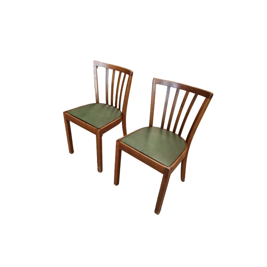 Bekijk 2 Mid Century Vintage Stoelen op Reliving