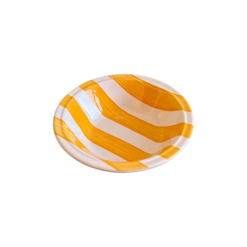 Bekijk Vintage Cabana Stripes Grindley Gele Strepen Schaal Schalen op ...