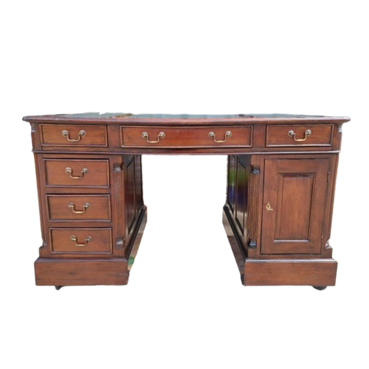 Klassiek Bureau Leer Bruin bij Reliving