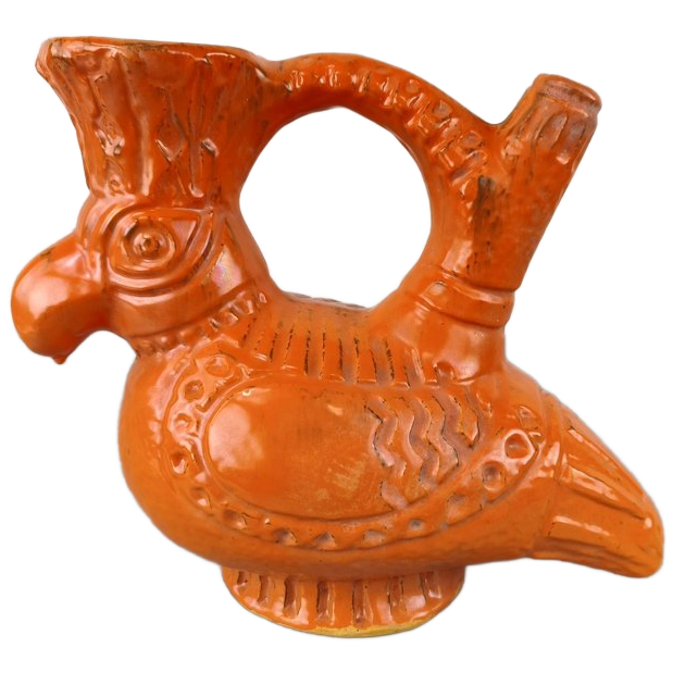 Beeldje Aardewerk Orange bij Reliving