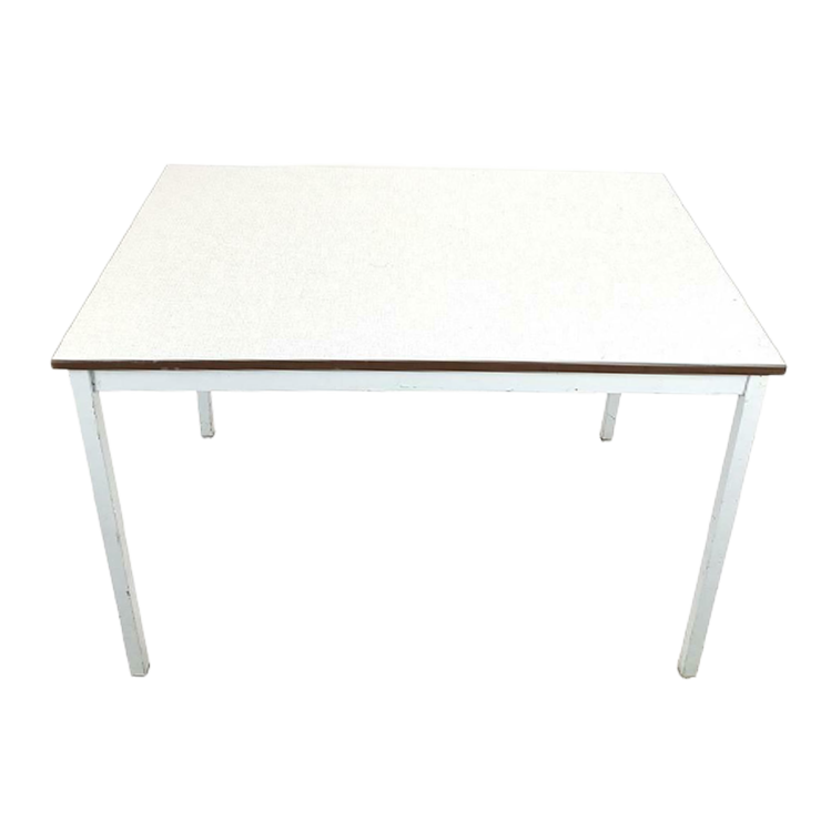 Vintage Metalen Formica Eettafel | Tafel | Eettafel | Industrieel ...