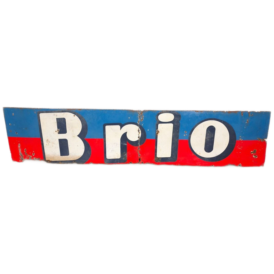 Industrieel Muurdecoratie Enamel Red bij Reliving