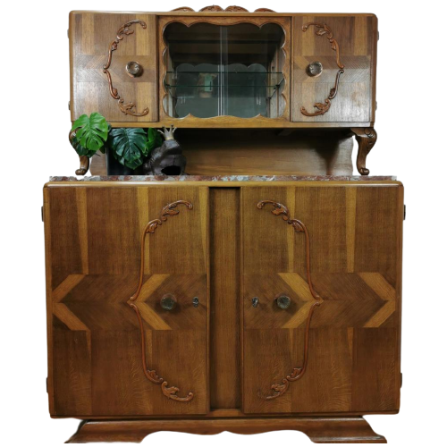 Bekijk Vintage, Art Deco Buffetkast, Wandkast, Wandmeubel. 031311 op ...