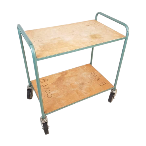 Bekijk Vintage Rol Kar | Trolley | Plantentafel | Werkkar op Reliving