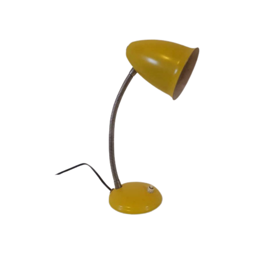 Vintage Bureaulampje Gele Lamp Bureaulamp Jaren 50/60 | Bureaulamp ...