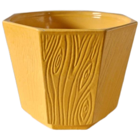 Vintage Vaas Ceramics Yellow bij Reliving