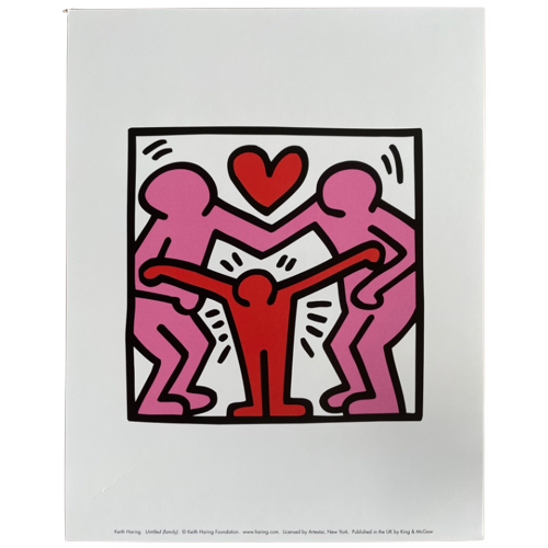 Bekijk Keith Haring, Untitled Family, Licensed By Artestar Ny, Printed ...