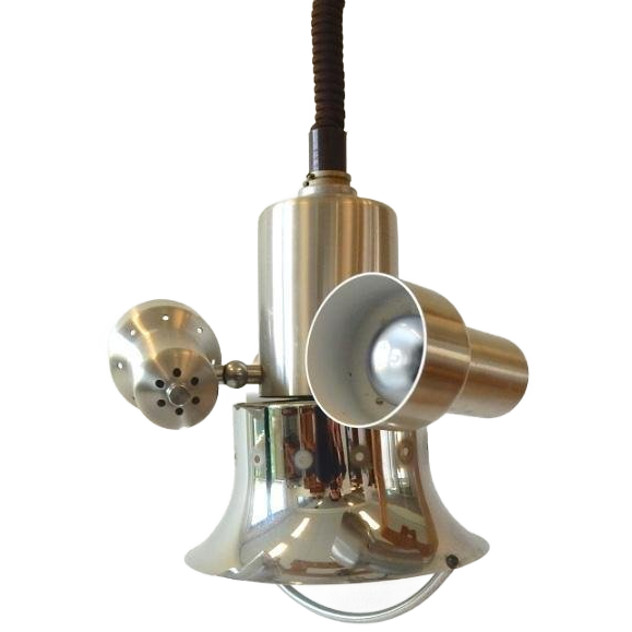 Vintage Hanglamp Chroom Silver-coloured bij Reliving