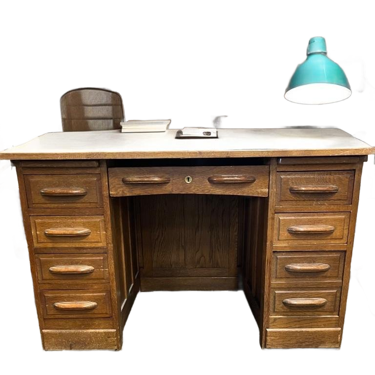 Vintage Bureau Hout Houtkleurig bij Reliving