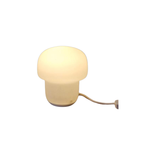 IKEA Tafellamp Glas Wit bij Reliving