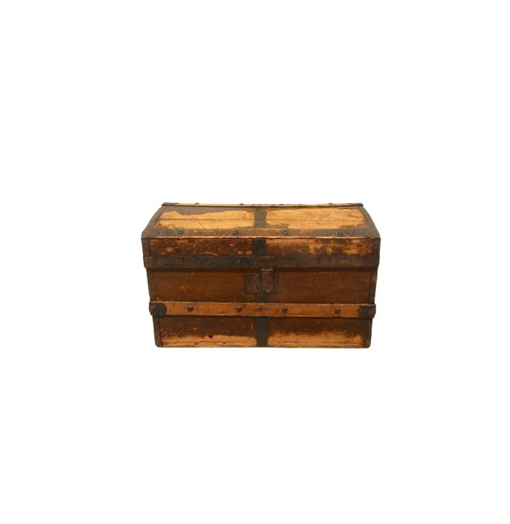 Vintage Kist Koffer Dekenkist Scheepskist Antiek Mid Century | Kist ...
