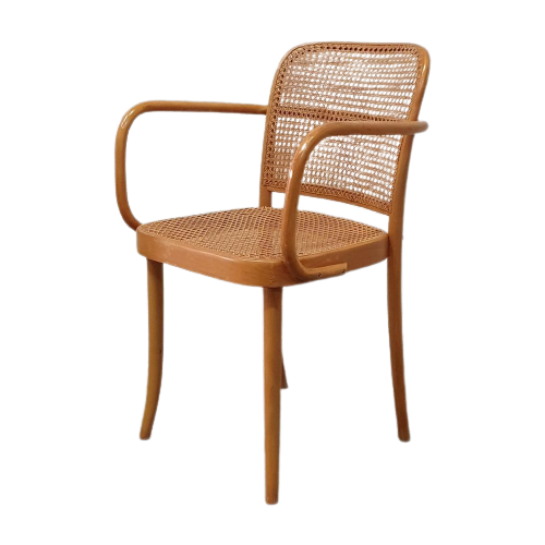 Bekijk Vintage Stoel Josef Hoffman - Fmg Thonet Polen Bentwood op Reliving