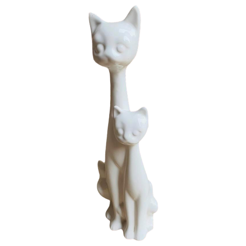 Hollywood Regency Beeldje Porselein Wit bij Reliving