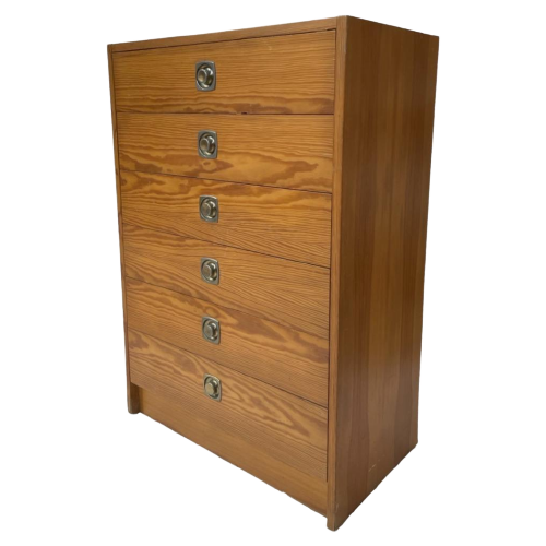 Vintage Ladekast Zweeds Grenen Hout Jaren 70 Design | Ladekast ...