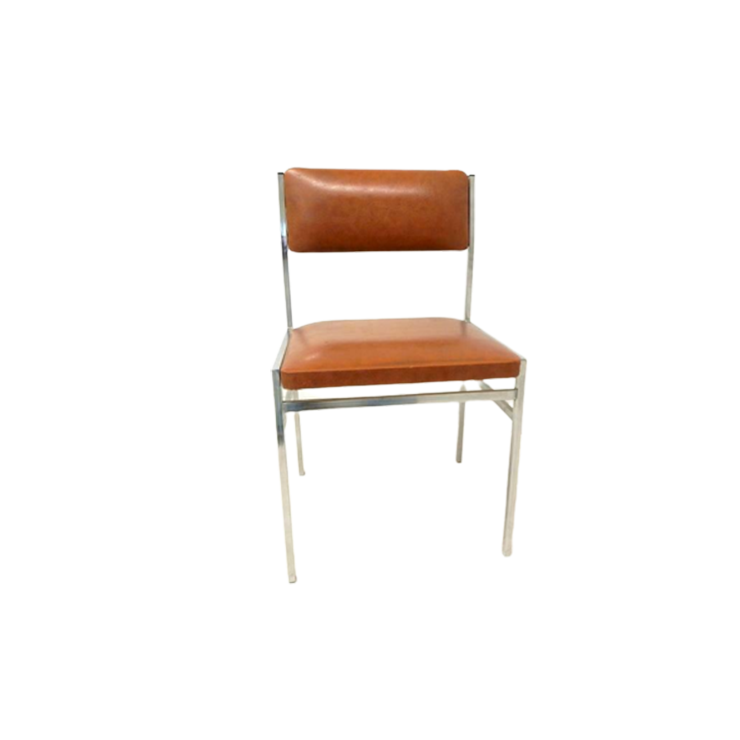 Bekijk 2X Retro Vintage Stoel Eetkamerstoel Jaren 60/70 Chroom op Reliving