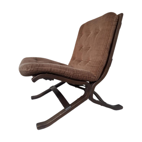 Bekijk Vintage Fauteuil Ingmar Relling Lounge Chair Ribstof op Reliving 🤩