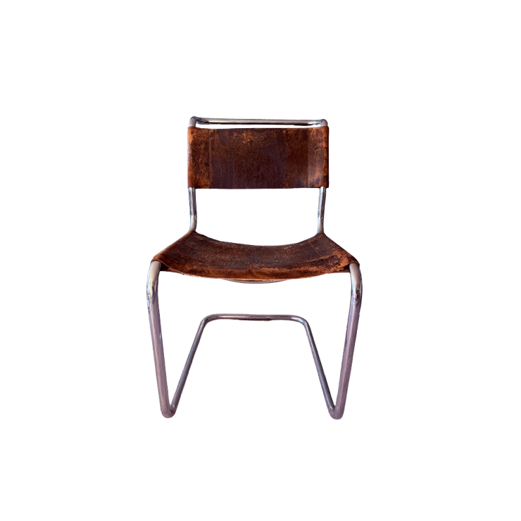 Thonet Eetkamerstoel Leather Brown bij Reliving