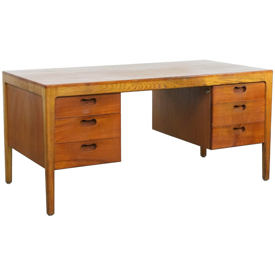 Vintage Bureau Hout Brown bij Reliving
