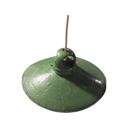 Vintage Hanglamp IJzer Groen bij Reliving