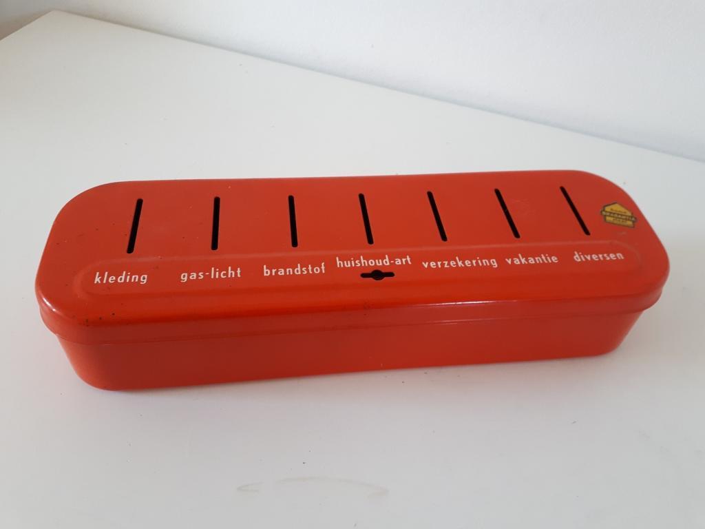 Bekijk Oranje Brabantia Spaardoos Huishoud Potje Spaarpot op Reliving