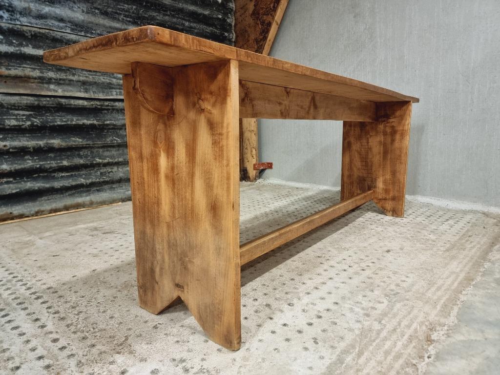 Bekijk Oude Houten Sidetable Bank Landelijk Tv Meubel 40 X 200 Cm op ...