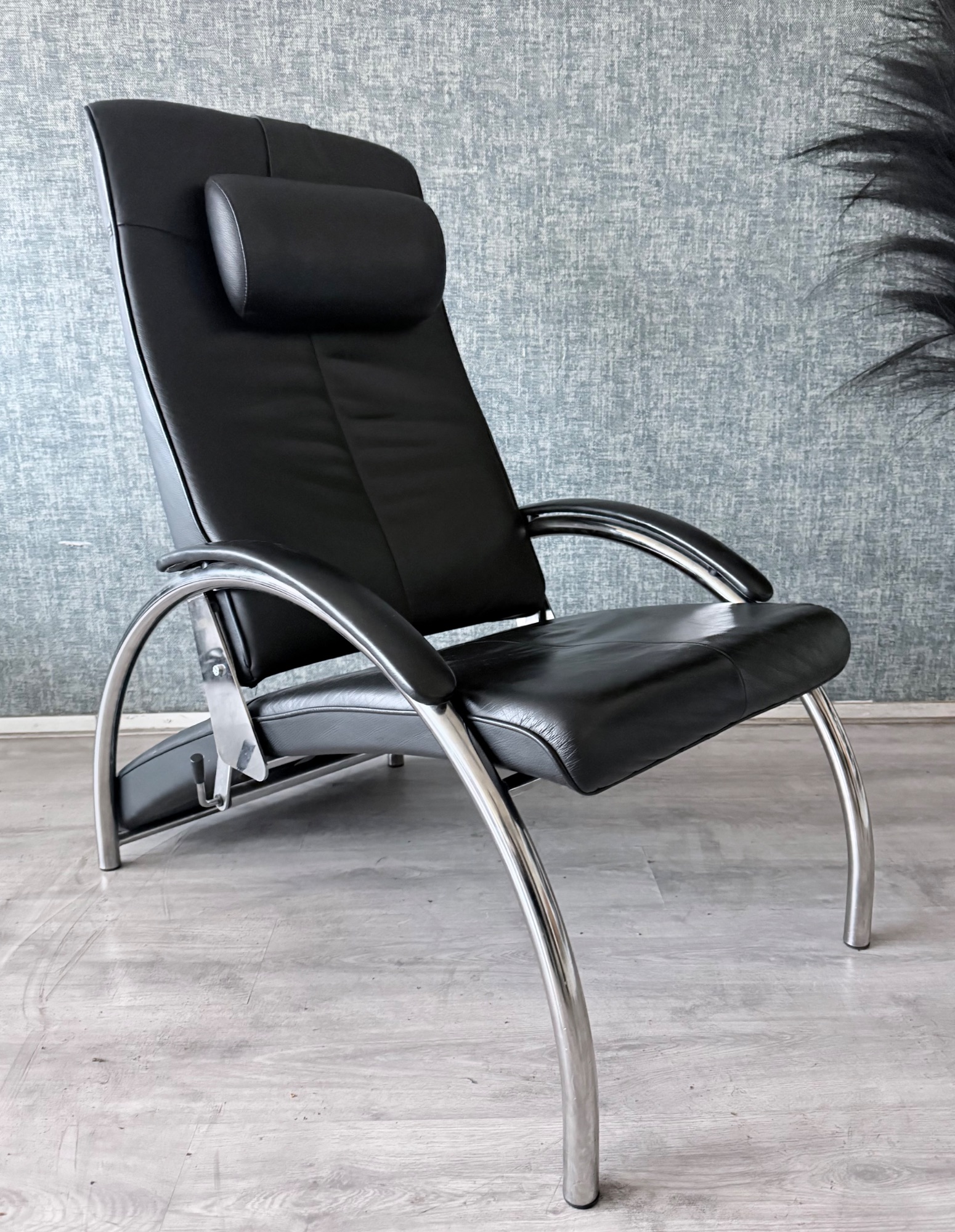 Fauteuil Leather Black bij Reliving