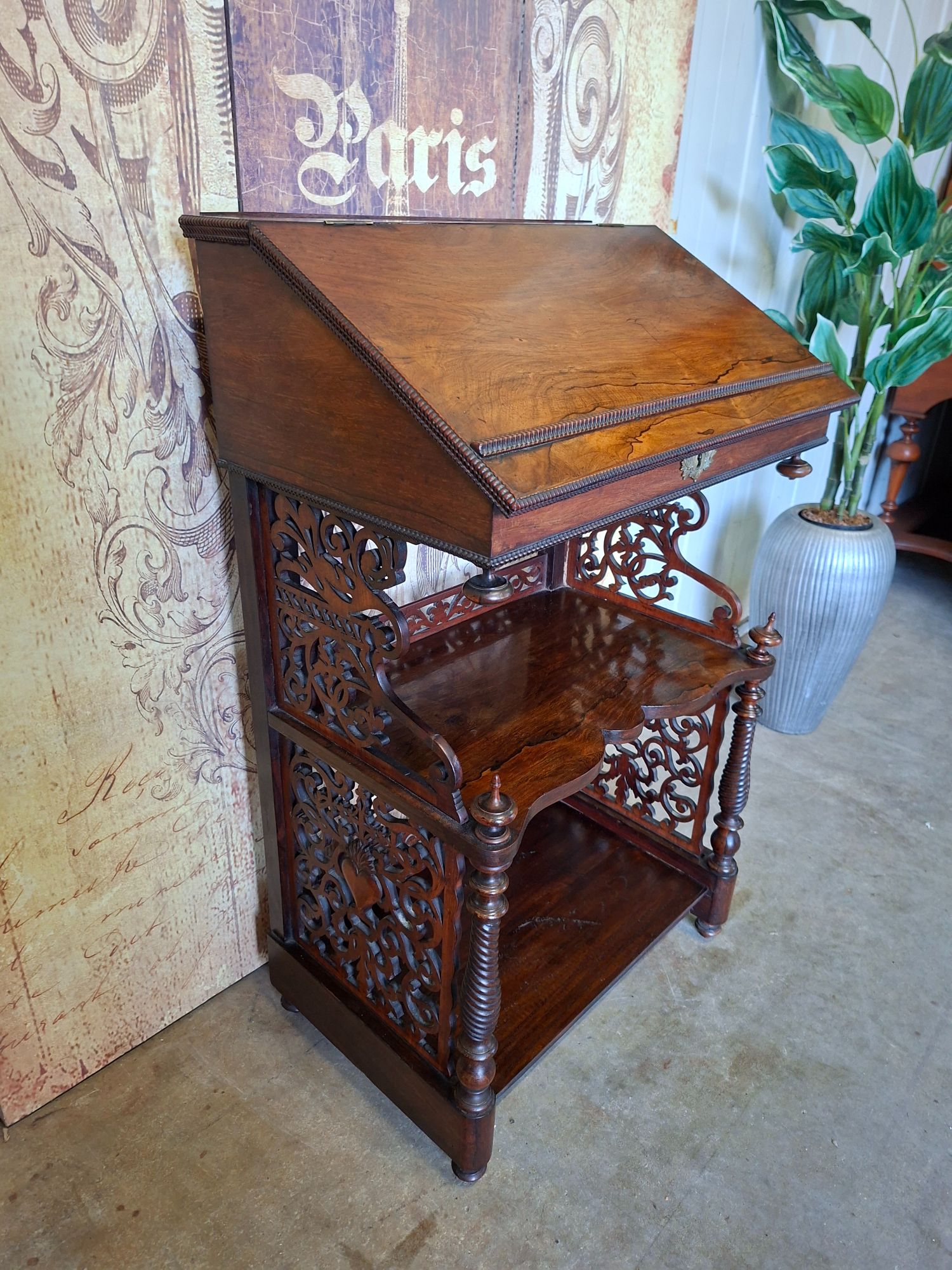 Secretaire Hout Brown bij Reliving