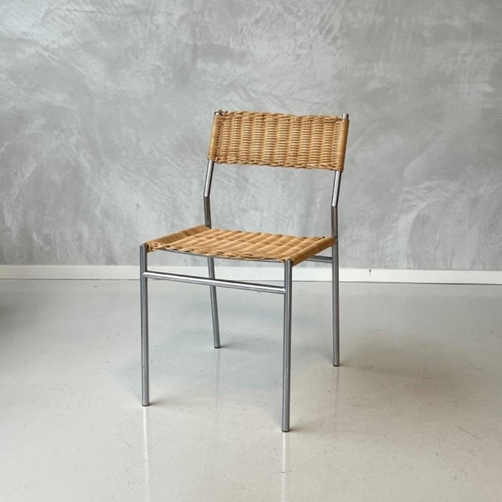 Bekijk Martin Visser Eettafelstoel Se05 Vintage Design Stoel Riet op ...