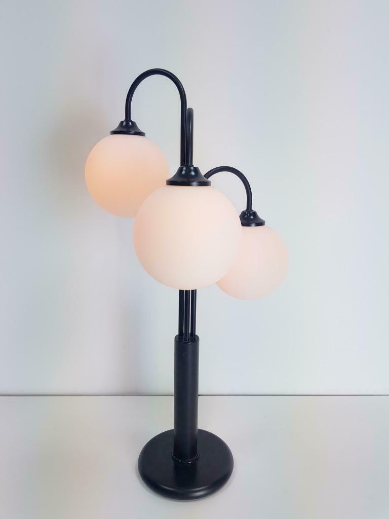 Bekijk Vintage Bollen Bol Tafellamp Metaal Lamp Art Deco Eclectic op ...