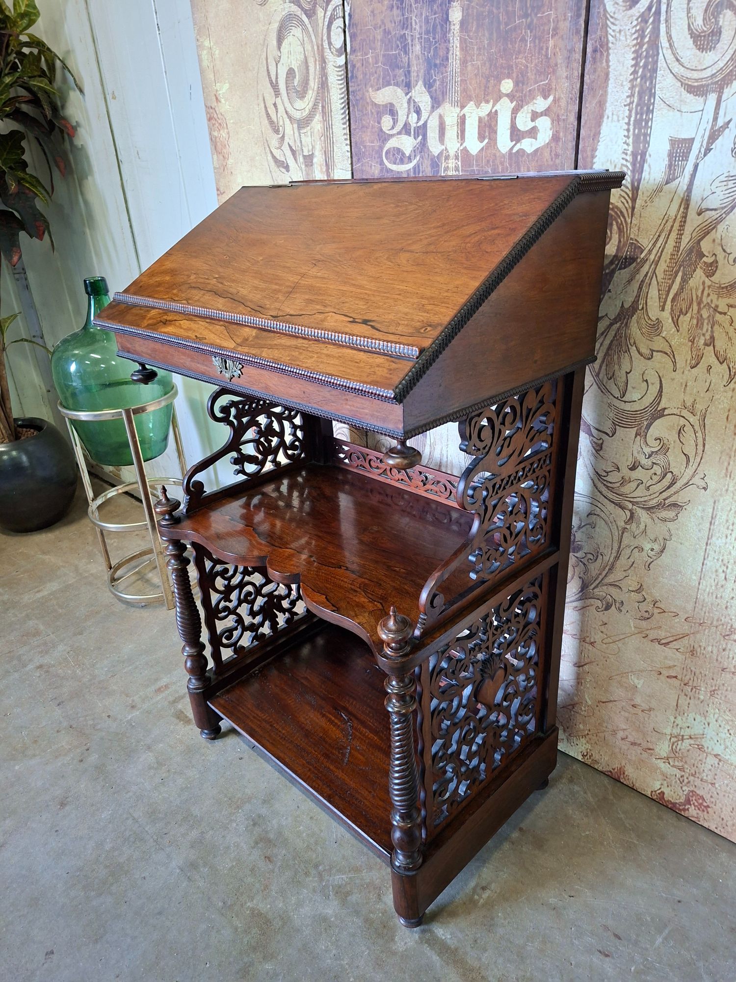 Secretaire Hout Brown bij Reliving