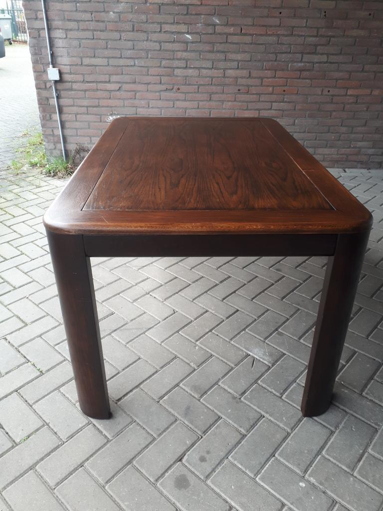 Bekijk 70'S Vintage Houten Tafel Oak Vintage Tafel Eettafel op Reliving