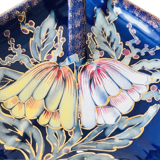 Hollywood Regency Regina Schalen Ceramics Blue bij Reliving