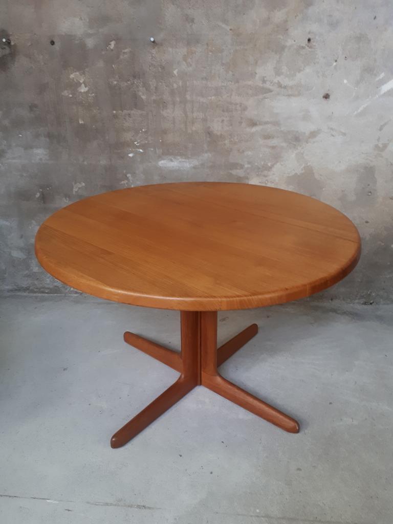 Bekijk Deense Vintage Ronde Tafel Teakhouten Eettafel Moller Stijl op ...