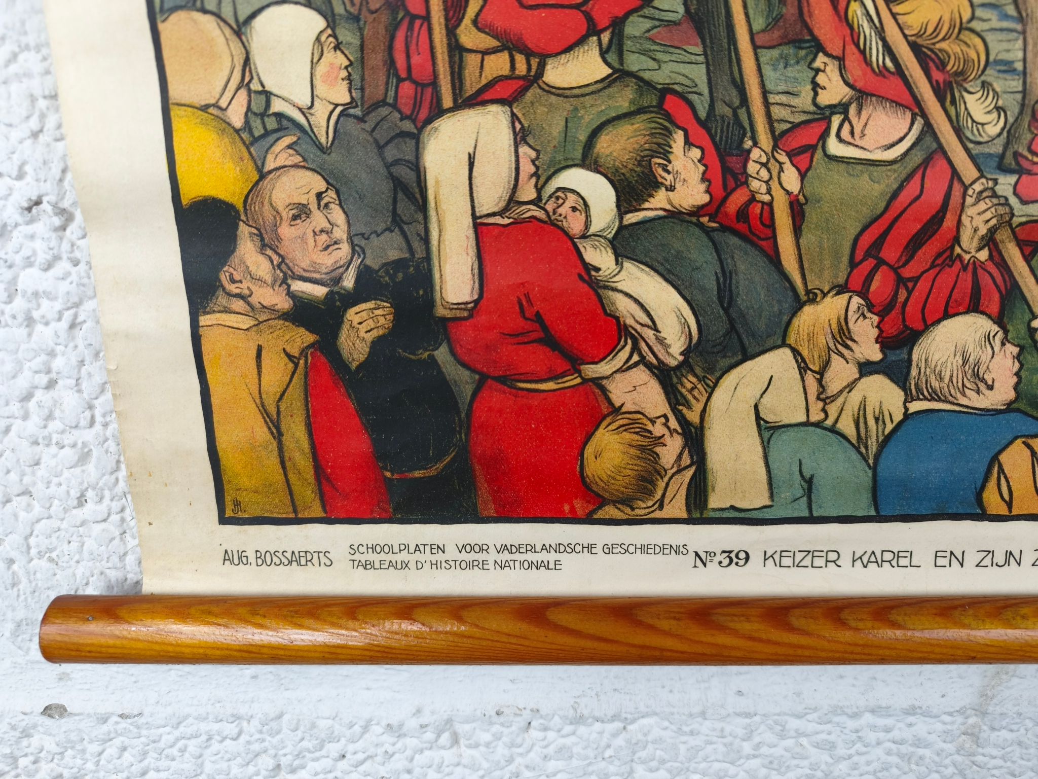 Schoolplaat Textile Multicolored bij Reliving