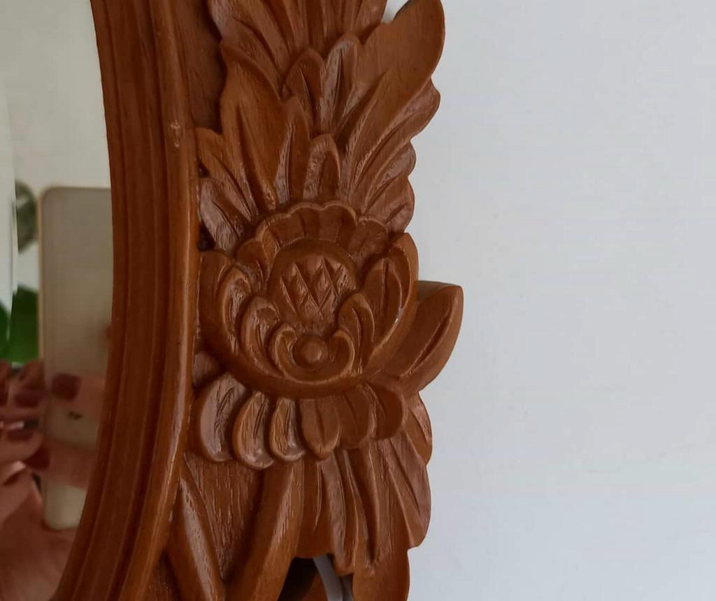 Bekijk Vintage Boho Urban Jungle Houten Spiegel Facet Geslepen op ...