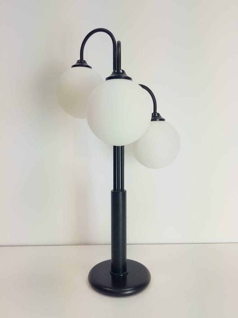 Bekijk Vintage Bollen Bol Tafellamp Metaal Lamp Art Deco Eclectic op ...