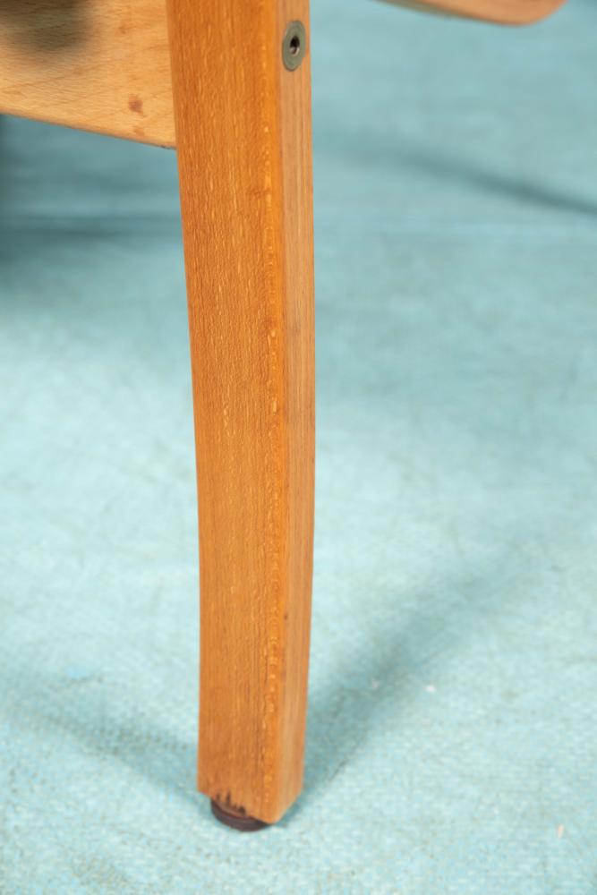 Bekijk Vintage Yngve Ekström Fauteuil Leer, Zweeds Design Lamino op ...