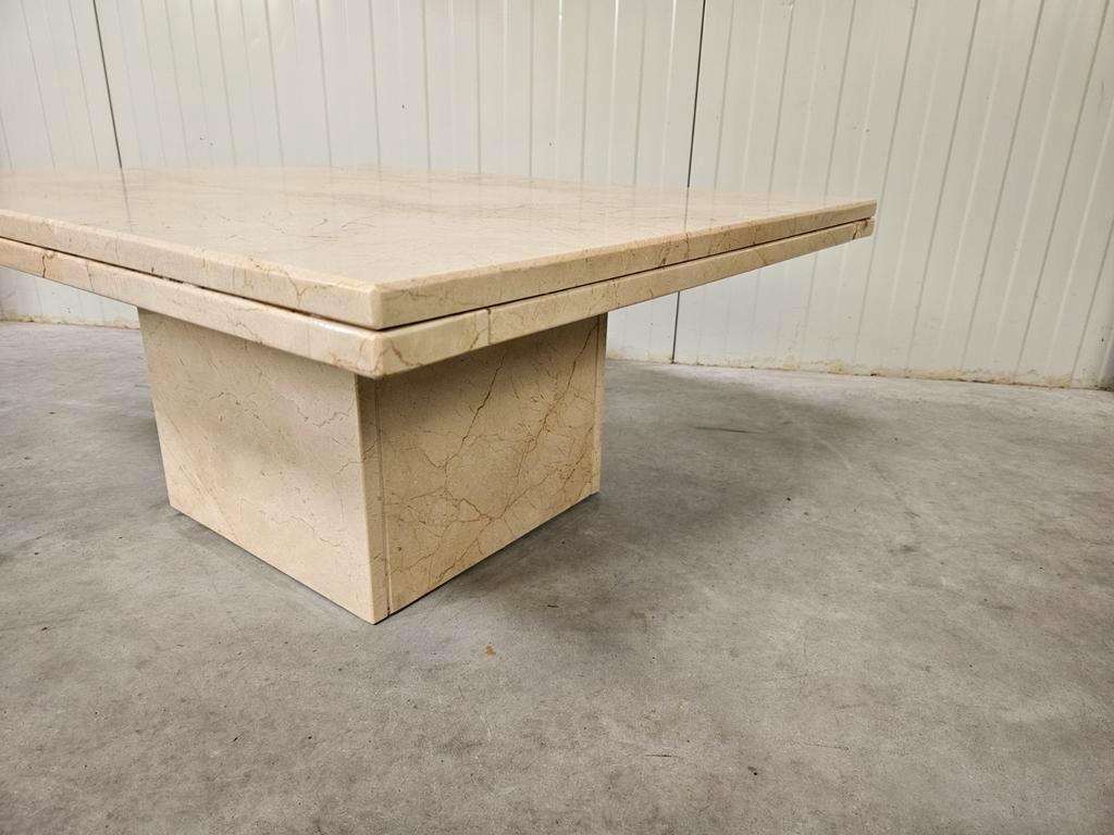 Bekijk Vintage Marmeren Salontafel Beige op Reliving