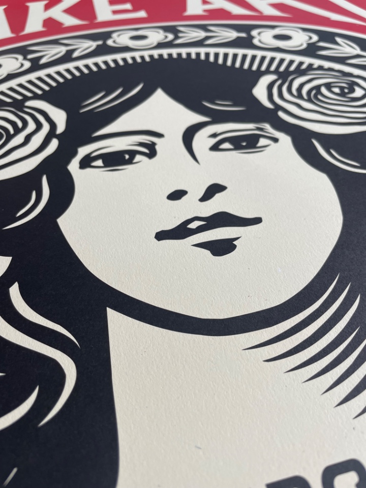 Bekijk Shepard Fairey Obey, Make Art Not War, Signed And Dated By ...