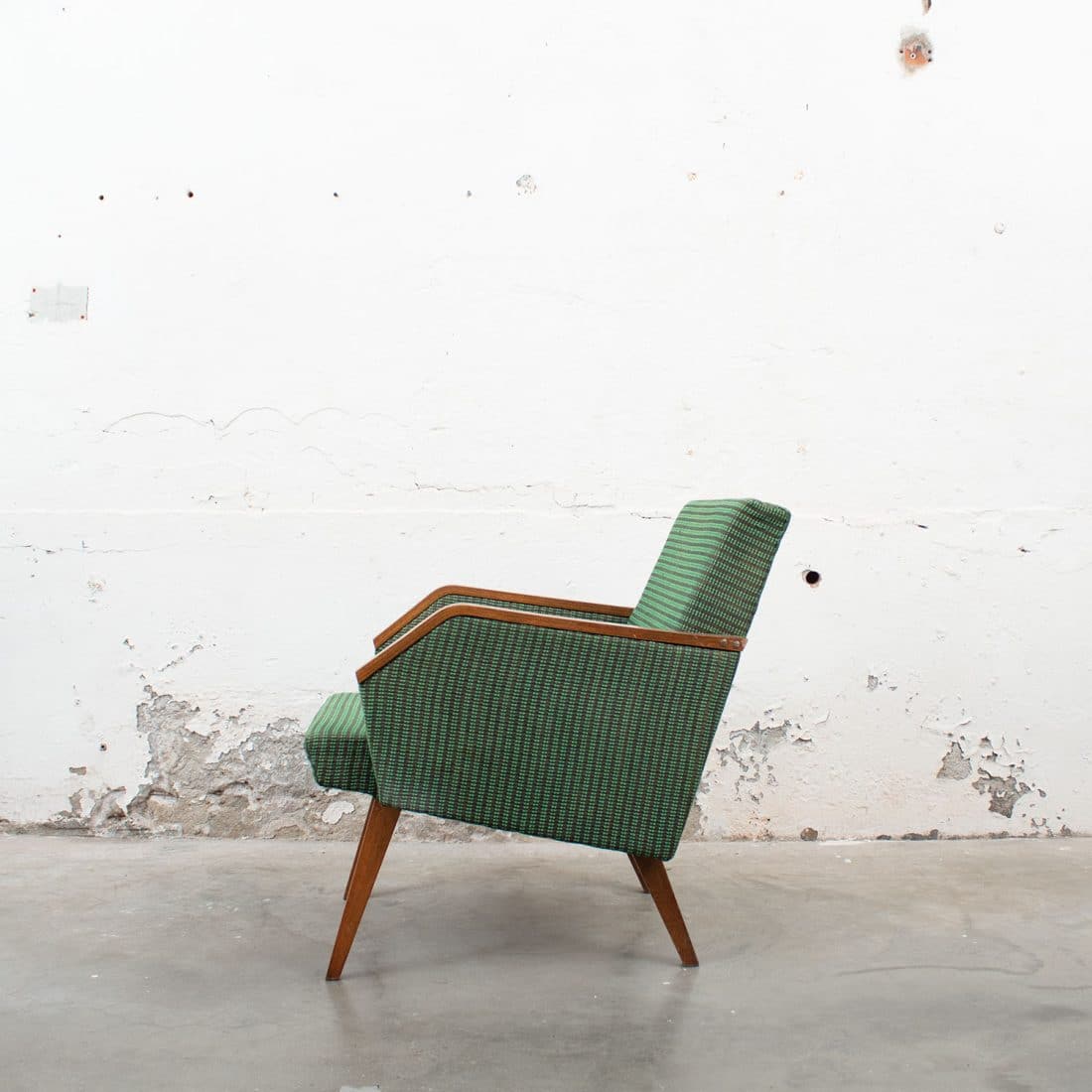 Bekijk Vintage Easy Chair Set Groen | Jaren 60 op Reliving