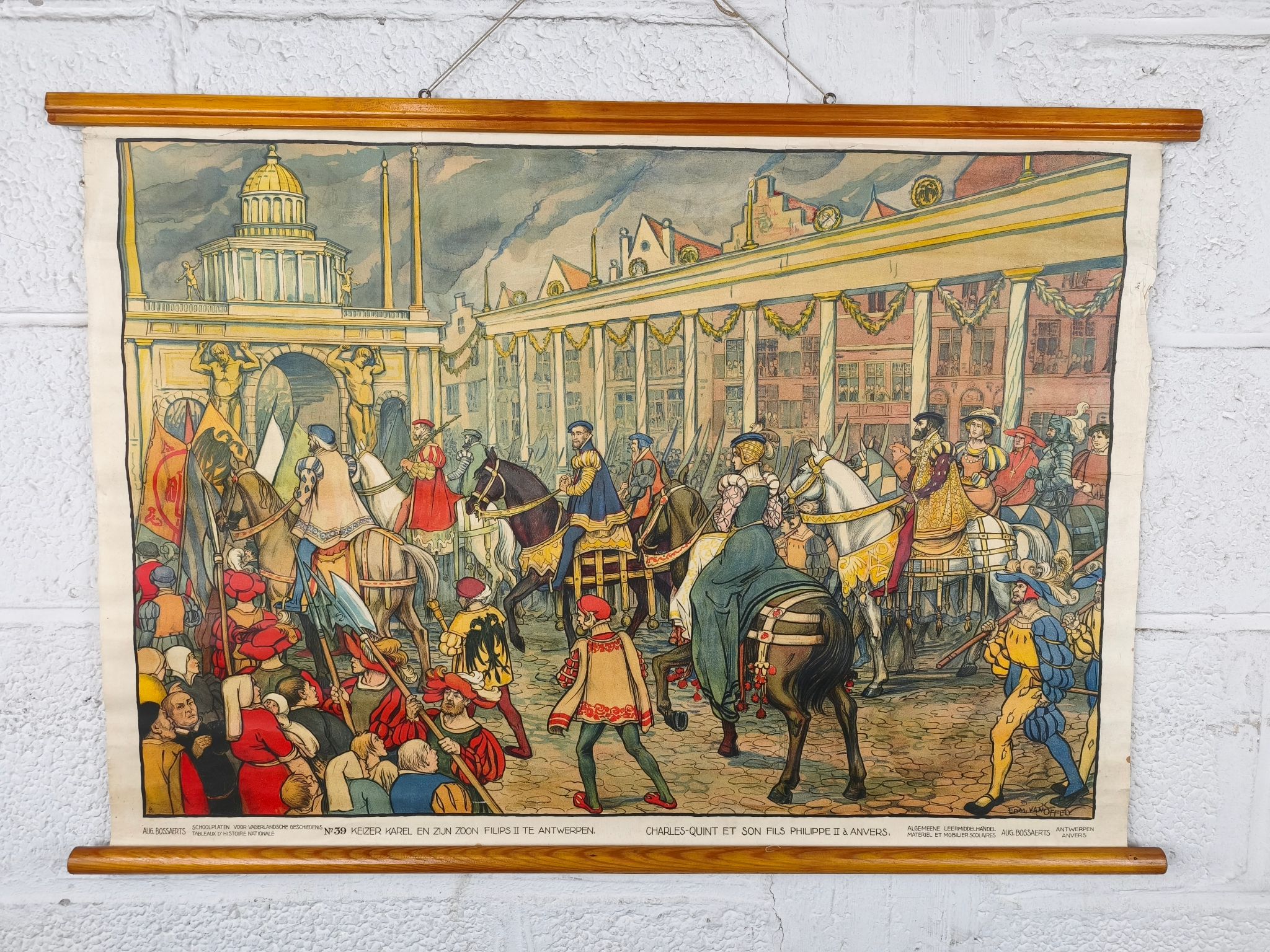 Schoolplaat Textile Multicolored bij Reliving