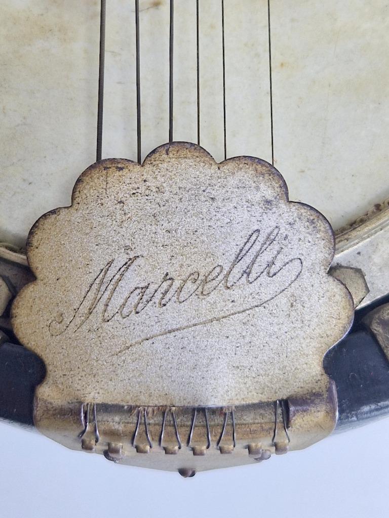 Bekijk Antiek Mandolle Banjo 8 Snaren Mandoline Marcelli Duits 1920 op ...