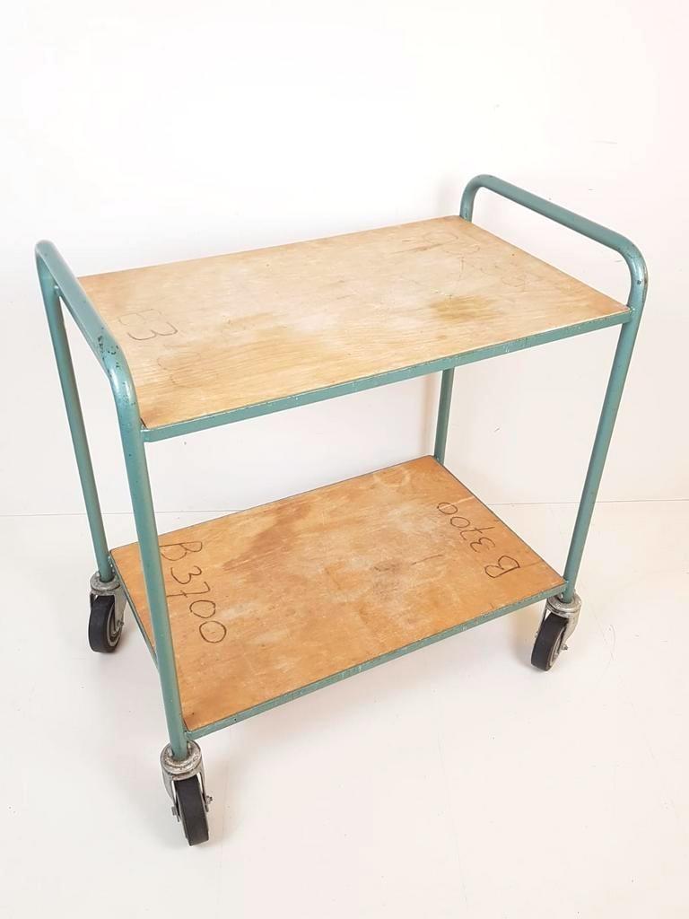 Bekijk Vintage Rol Kar | Trolley | Plantentafel | Werkkar op Reliving