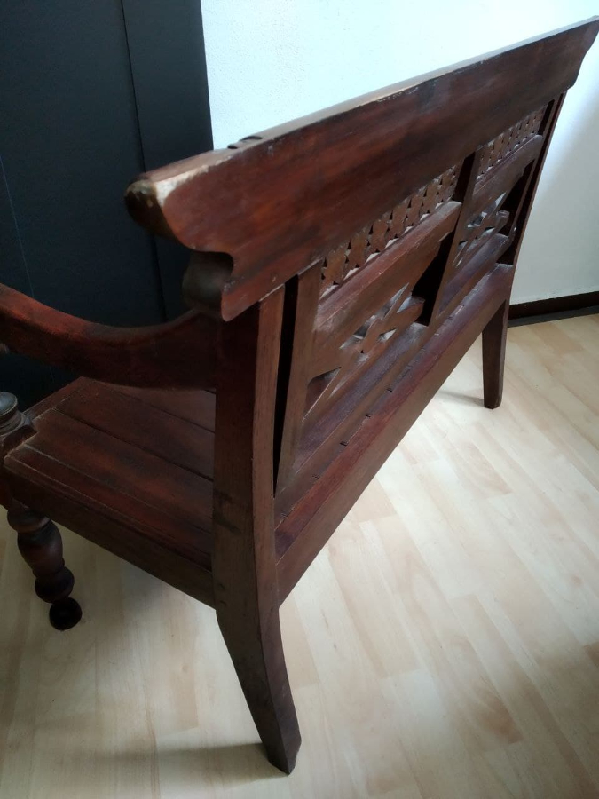 Bekijk Authentic Balinese Small Bench (93 X 38 X 63 Cm) op Reliving