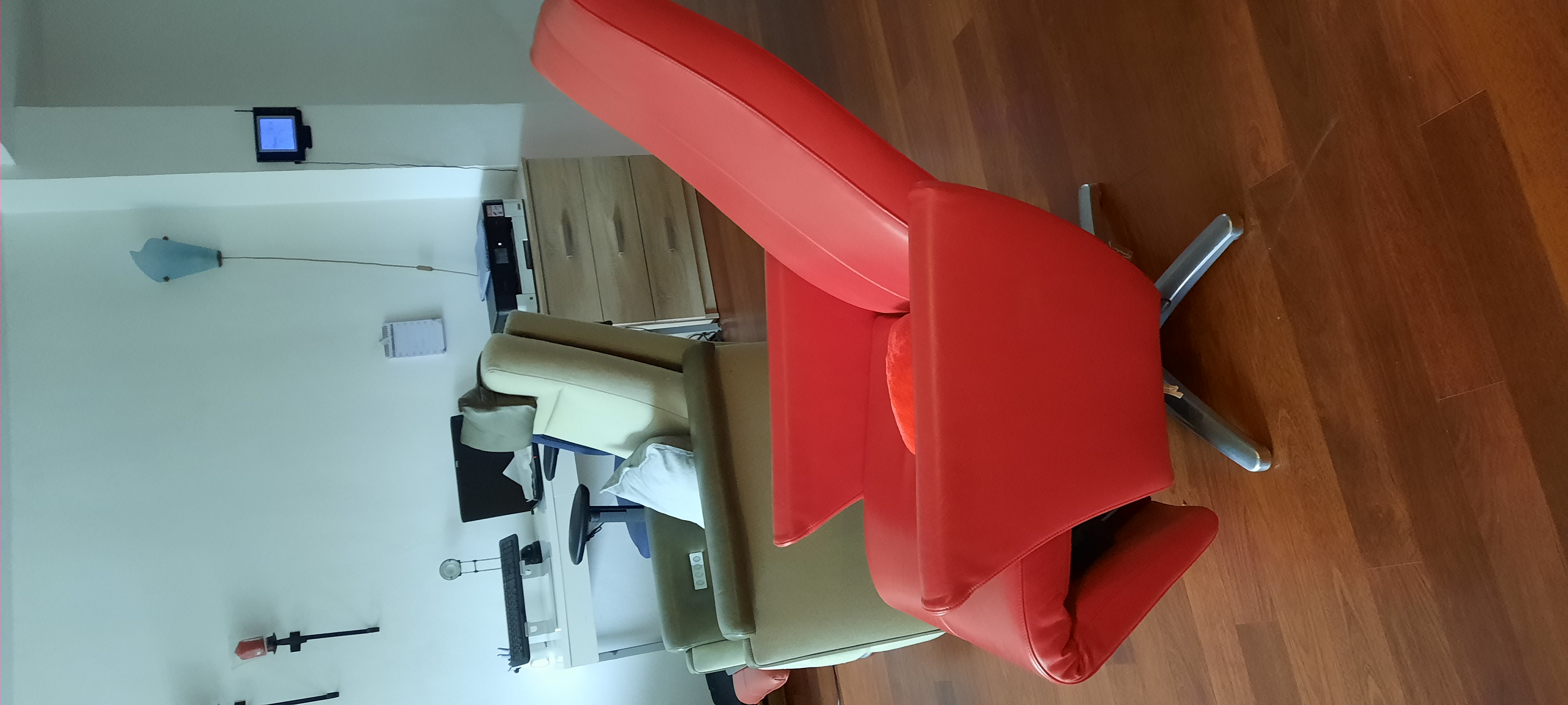 Fauteuil Leather Red bij Reliving