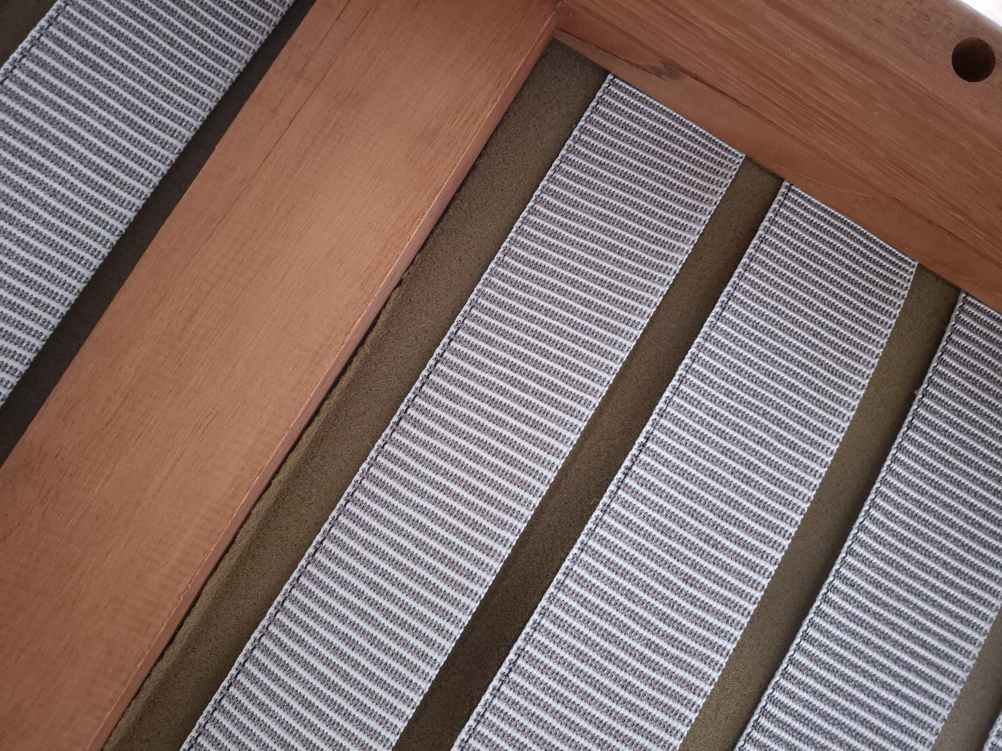 3-Zitsbank Teak Brown bij Reliving