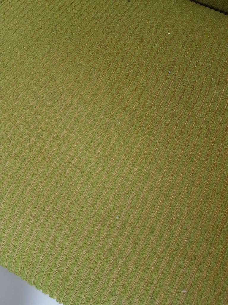 Bekijk Vintage Slaapbank + 2 Fauteuils Mosterd Groen Lime Bank op Reliving