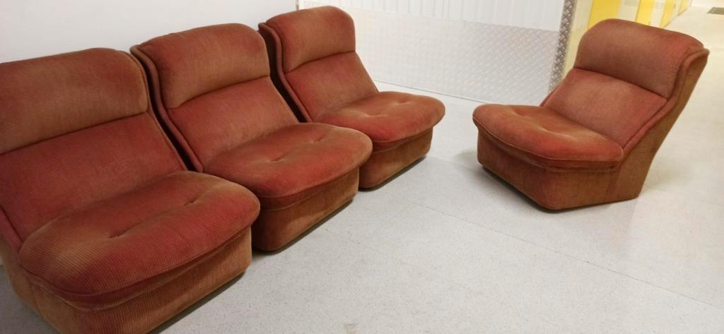 Bekijk Vintage Space Age Design Modulair Sofa Set Fauteuils op Reliving